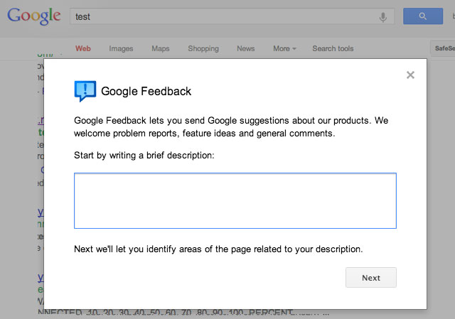 Google Has Added The Ability To Attach A Screenshot To The Feedback 